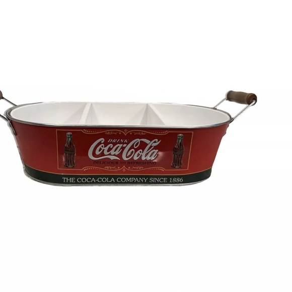 Coca Cola | Accents | Collectible Coca Cola Tray Candy Dish With Wooden ...